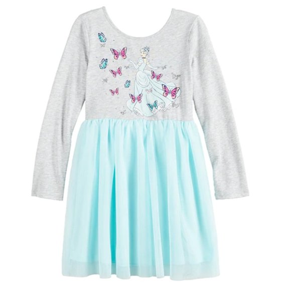 jumping beans | Dresses | Disneys Cinderella Girls Size 5 Graphic Tulle ...